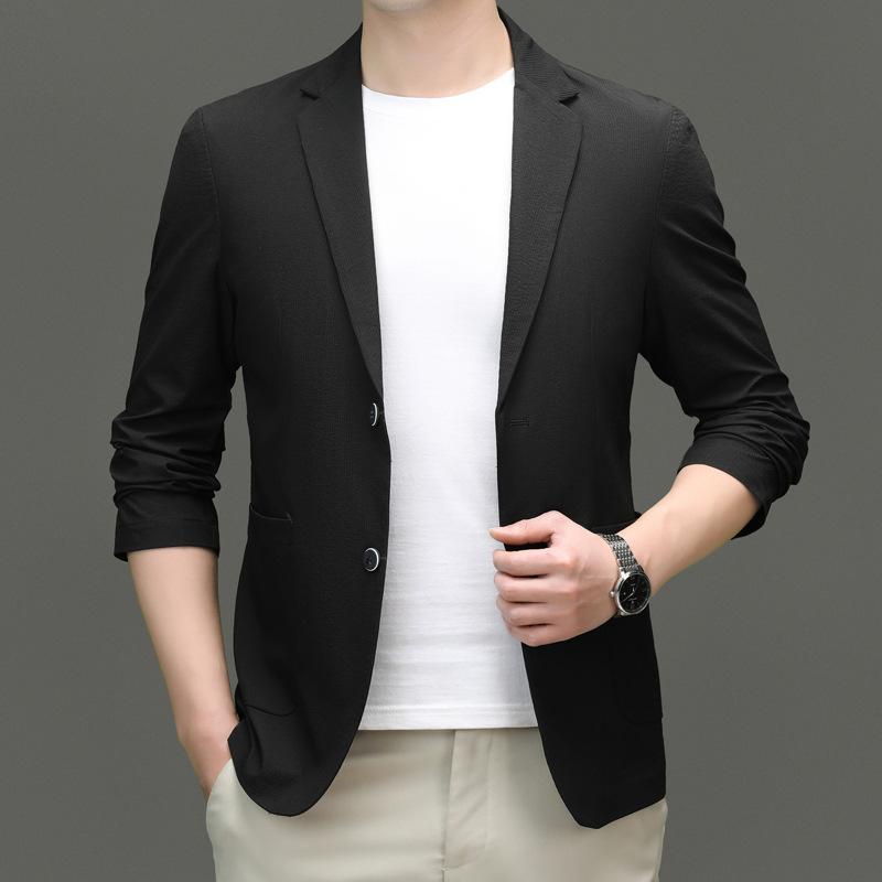 ・項目: カテゴリ・値: カジュアルスーツ・項目: スタイル・値: ファッション・対象: ミドルエイジ・項目: 版型・値: ルーズ・項目: 襟型・値: スーツ襟・項目: 前立て・値: シングルブレスト2つボタン・項目: 柄・値: 無地・項目...