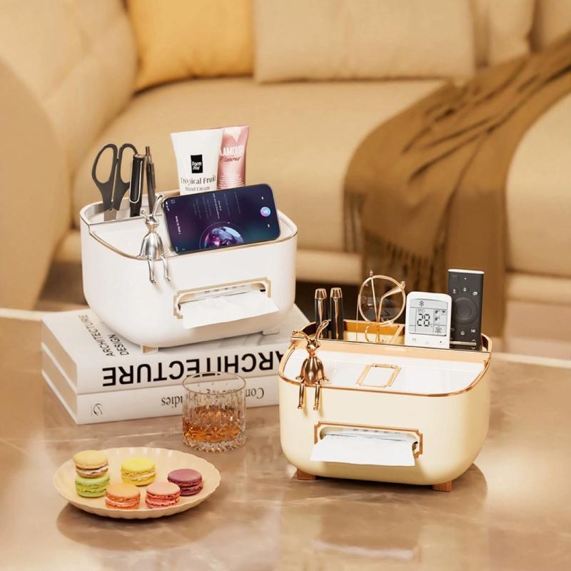 ・カテゴリ: 卓上ティッシュボックス・素材: PP・ティッシュの種類: 抽出しきティッシュ・利用シーン: リビング・スタイル: 高級・ロゴ印刷: 可能・カラー: UV金枠（スマホスタンド付き）：クリームホワイト, UV金枠（スマホスタンド付...