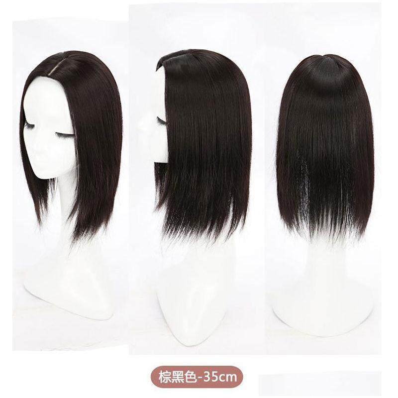 ・対象者: 女性・加工方法: 機械製・染色/パーマ: 不可・ヘア素材: 高温シルク・対応肌色: すべての肌色・ヘアピース種類: ストレート・ヘアピース長さ: 25cm、35cm・カラー: 自然な黒、黒茶色、濃い茶色、明るい茶色・製品タイプ:...