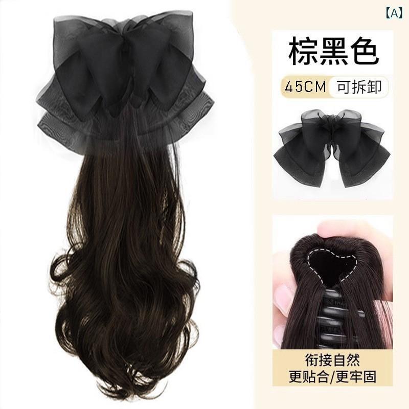 ・スタイル: ポニーテール・対象: 男女兼用・加工方法: 機械製・染色・パーマ: 不可・素材: 高温シルク・肌タイプ: すべての肌タイプ・顔の形: すべての顔の形・カラー分類: 焦げ茶-35cm, 自然な黒-35cm, ダークブラウン-35...