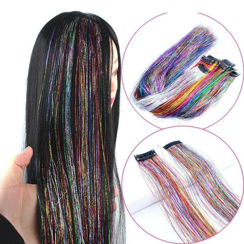・商品種類: ヘアエクステンション・素材: 常温糸・カラー: 7彩混色・カラー: 5彩グラデーション・カラー: ゴールド・カラー: スカイブルー・カラー: シルバー・カラー: グリーン・カラー: マゼンタ・カラー: シャンパンゴールド・タイ...