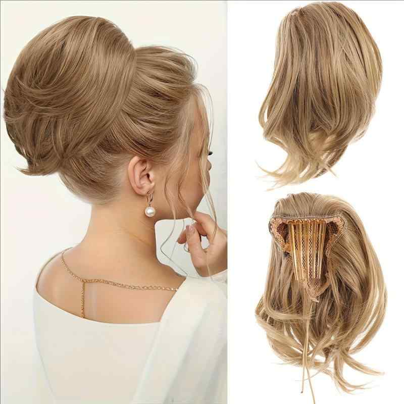 ・スタイル: ポニーテール・対象: 女性・製法: 機械製・染色/パーマ: 不可・素材: 高温シルク・肌色: 全ての肌色・顔型: 全ての顔型・商品番号: 抽绳水波纹马尾・カラー: PY293-1B, PY293-4, PY293-4A33, ...