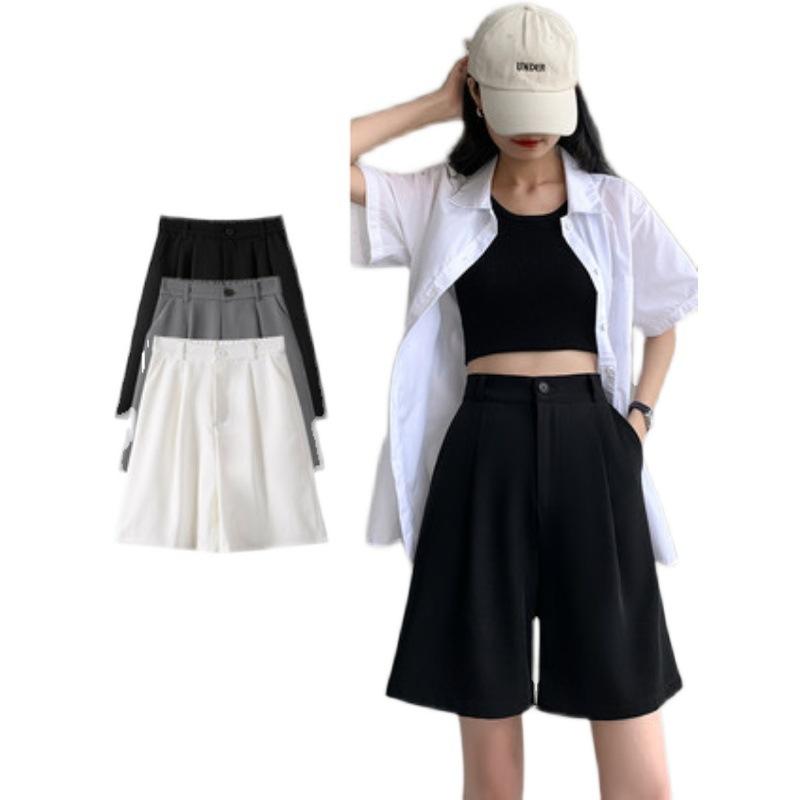 ・パンツの長さ: 5分丈・素材: その他・主な素材: ポリエステル・厚さ: 中程度・流行の要素: アップリケ・パンツのタイプ: ルーズ・ウエストタイプ: ハイウエスト・カラー: レッド, パープル, グレー, ブラック, ピンクベージュ・サ...