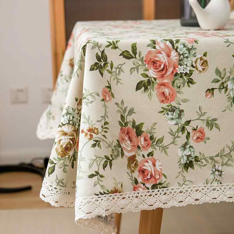 ・カテゴリ: テーブルクロス・素材: 綿麻・形状: 長方形・カラー: 木槿年华・カラー: 花之杏色・カラー: 绿灰色花之森・カラー: 杏底玫瑰・カラー: 绿底玫瑰・サイズ: 90*90cm・サイズ: 90*150cm・サイズ: 120*12...