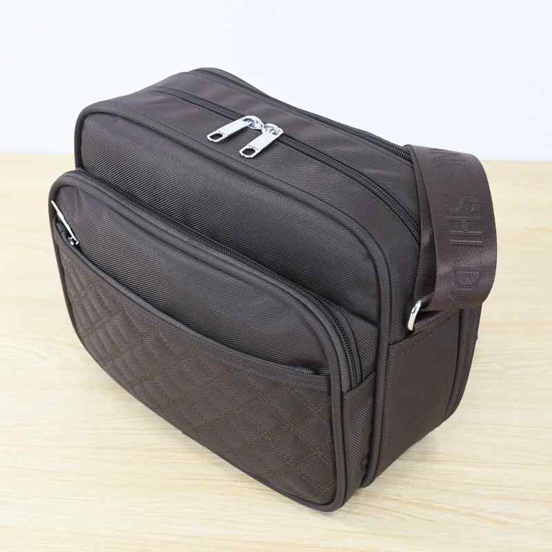 ・スタイル: ビジネス通勤・素材: オックスフォード・機能: 防水・柄: 無地・カラー: ブラック, ブラウン・裏地: ポリエステル・サイズ: S, M, L・性別: 男・製品カテゴリ: メンズショルダーバッグ・内部構造: 仕切りあり