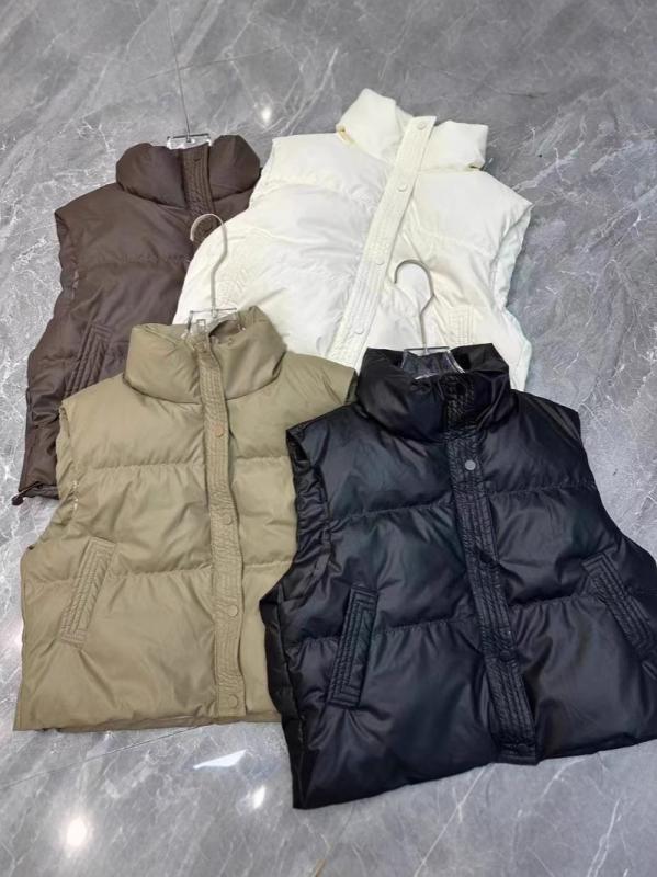 ・カテゴリ: 羽毛ベスト・スタイル: ストリート、ヒップホップ・厚さ: 普通・素材: PU（蛋白皮）・フィット: ルーズ・着丈: ショート（40cm超50cm以下）・カラー: ホワイト、カーキ、ブラウン、ブラック・サイズ: フリー・対象年齢...