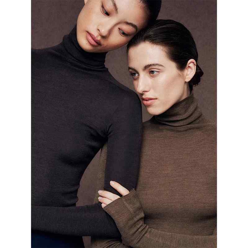 ・カテゴリ: ニット・セーター ・スタイル: 通勤 ・袖丈: 長袖 ・ネックライン: ハイネック ・素材: アクリル ・色: ブラウン, チャコールブラック, エレファントグレー, ドーブグレー, キャメル, ブラック ・サイズ: S, M...