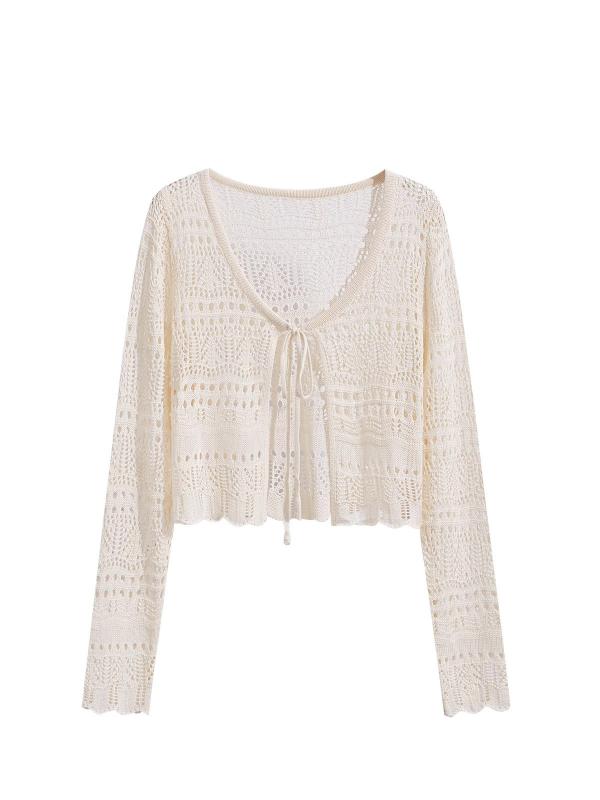 [ "・生地: レーヨン", "・柄: 無地", "・厚さ: 薄手", "・組み合わせ形式: シングル", "・スタイル: カーディガン",...