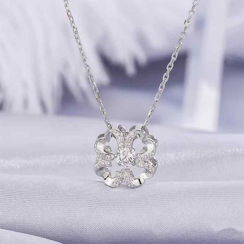 ・素材: シルバー925・処理: 镶钻・デザイン: 心形・チェーンの種類: O字チェーン・長さ: 41cm～50cm・カラー: 白金色, 玫瑰金, 金色・純度: 925シルバー・スタイル: 高級感, 通勤・対象: 女性・カテゴリ: ネックレ...