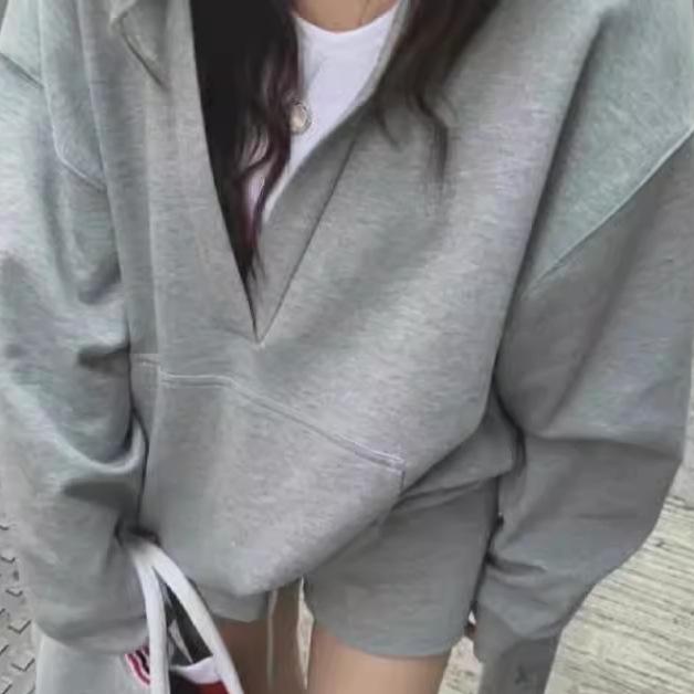 ・パンツ丈: ショートパンツ・素材: スパンデックス・カラー: ブラック、ホワイト、ネイビー、ブラウン、ライトグレー、チャコールグレー・サイズ: S、M・スタイル: ストリート、欧米・対象: 女性・袖丈: 長袖・袖タイプ: レギュラー袖・セ...