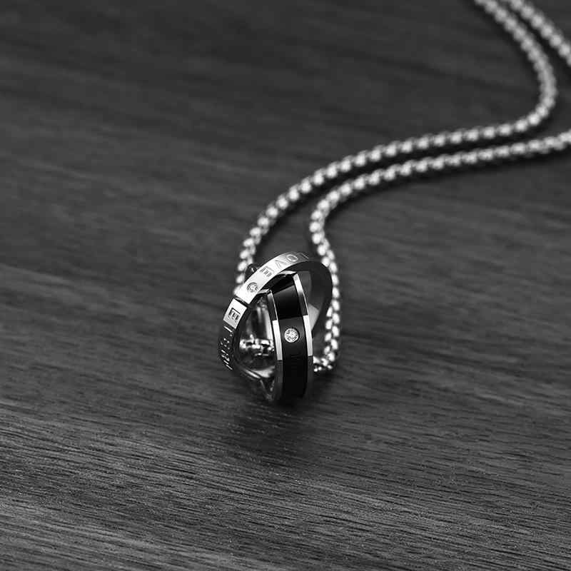 ・商品カテゴリ: ネックレス・素材: チタン鋼・加工技術: 研磨・デザイン: 幾何学型・チェーンの種類: パールチェーン・ペンダントの素材: チタン鋼・カラー: ブラック, ローズゴールド・流行の要素: ダブルリング・重さ: 約8g・対象:...