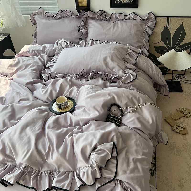 ・スタイル: プリンセス・パターン: 無地・工艺: ウォッシュ加工、レース、プリント・寝具区分: 4点セット・サイズ展開: 0.9mシーツ3点セット、1.2mシーツ4点セット、1.5mシーツ4点セット、1.8mシーツ4点セット、1.5mボッ...