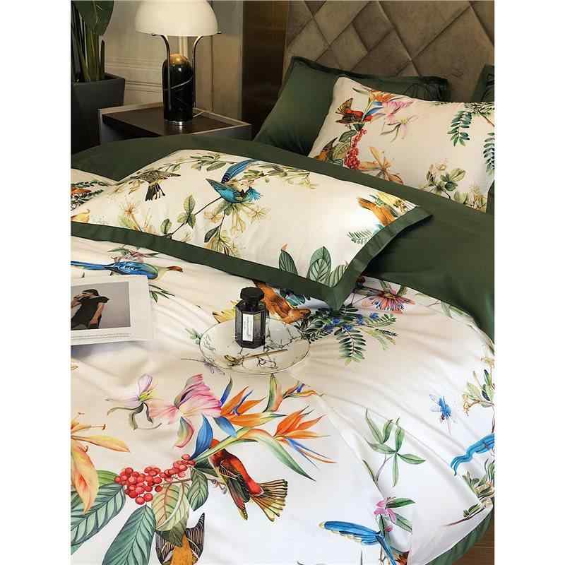 ・カテゴリ: 寝具・スタイル: アメリカンスタイル・柄: 植物、花柄・生地: 綿・素材: 長繊維綿・重さ: 500〜800g未満・セット内容: 掛け布団カバー、ベッドシーツ、枕カバー・商品: 4点セット・布団カバーサイズ: 200x230c...