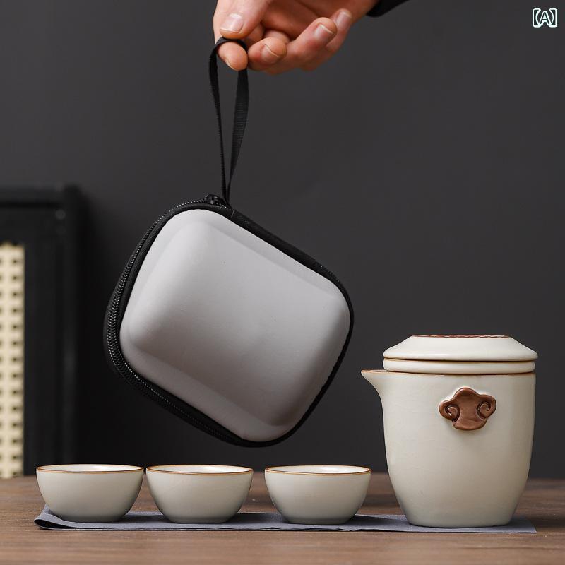 ・スタイル: 创意潮流・素材: 陶磁器・カラー: 米黄汝窑一壶三杯、米黄青花汝窑一壶三杯、米黄缠枝莲汝窑一壶三杯・適用送礼関係: 恋人、夫婦、同僚、友人、先輩、後輩、同級生、恩師・送礼用途: 記念品、ビジネスギフト、広告ギフト、販促品、会議...