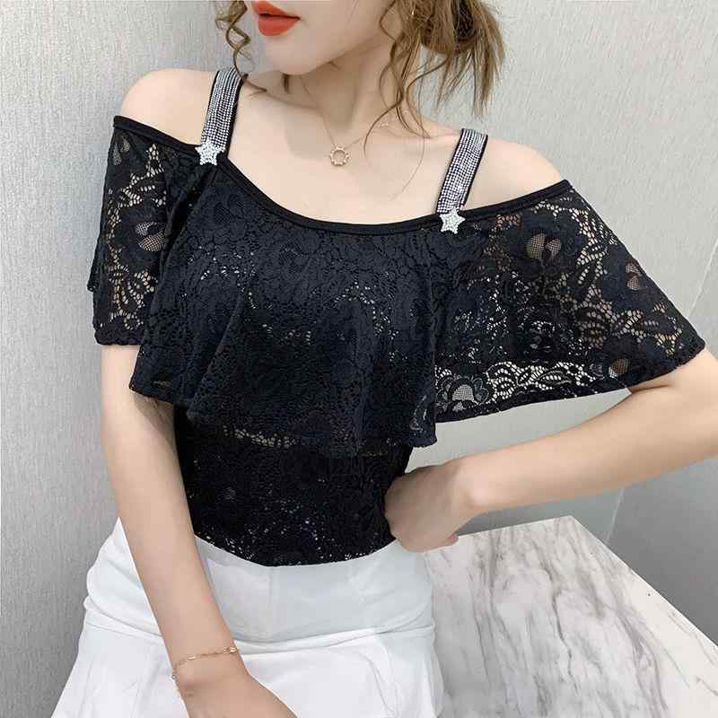 ・主な素材: 涤纶(聚酯纤维)・袖丈: 半袖・版型: 修身・衣长: 普通款(50cm<衣长≤65cm)・领型: 一字领・袖型: 常规袖・流行元素: 蕾丝,镶钻,露背・颜色: 粉色,白色,黒色・尺码: S,M,L,XL,2XL,3XL・...