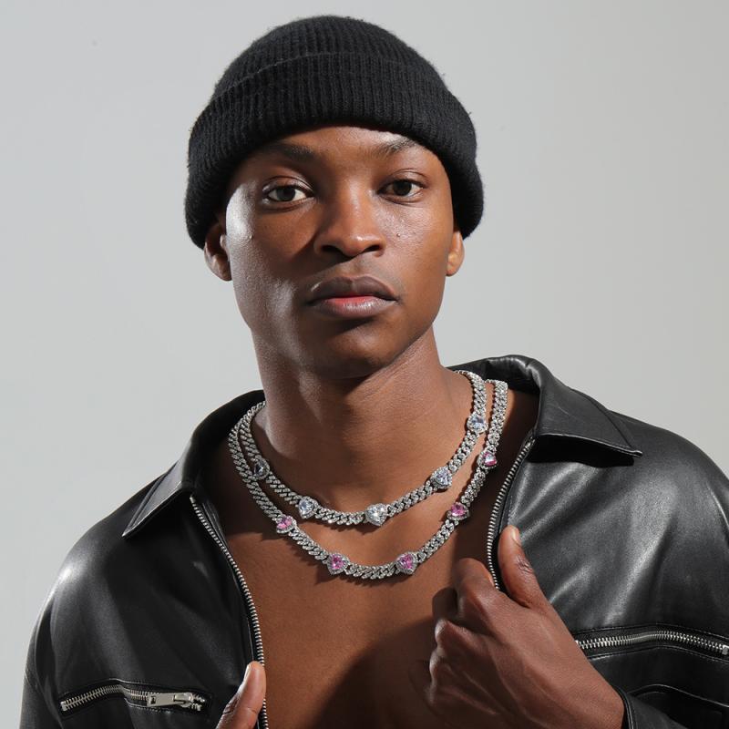 ・商品カテゴリ: ネックレス・素材: 合金、ジルコニア・加工: 電気メッキ・デザイン: ハート・チェーンタイプ: キューバチェーン・長さ: 51〜80cm・カラー: シルバー(白ジルコニア), シルバー(ピンクジルコニア), ゴールド(白ジ...