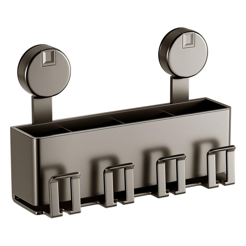 ・素材: アルミニウム合金・タイプ: 歯ブラシホルダー、浴室収納、吸盤式・利用場所: 洗面台、浴室、トイレ