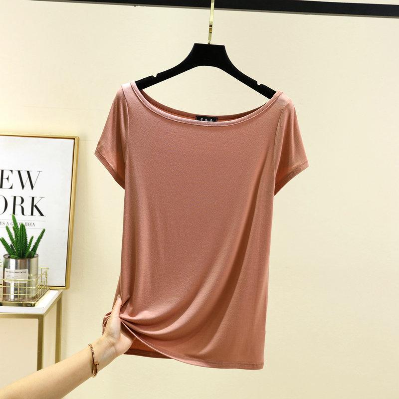 ・素材: モダール繊維、ポリエステル・柄: 無地・スタイル: プルオーバー・袖丈: 半袖・版型: ゆったり・着丈: 普通(50cm<着丈≤65cm)・ネックライン: ラウンドネック・袖: レギュラー・流行のデザイン: 背中開き・カラー...