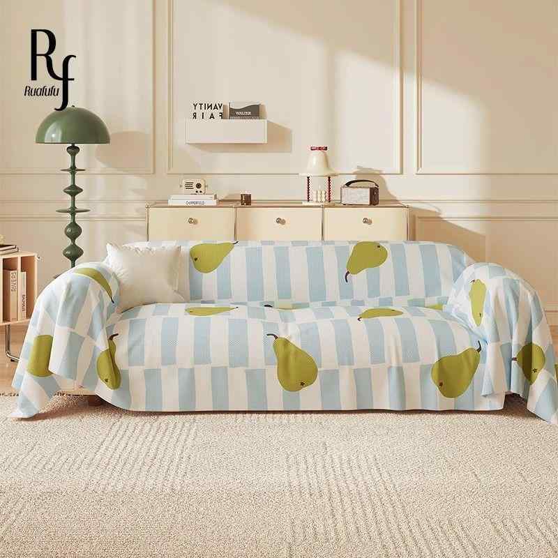 ・素材: 仿麻回字纹・製品カテゴリ: ソファ巾・パターン: 萌趣动物・ソファタイプ: 组合沙发・カラー: 一颗梨（凉感高品质）, 可爱象, 芭乐多多-绿（凉感高品质）, 芭乐多多-粉（凉感高品质）・サイズ: 130cm×180cm, 180...