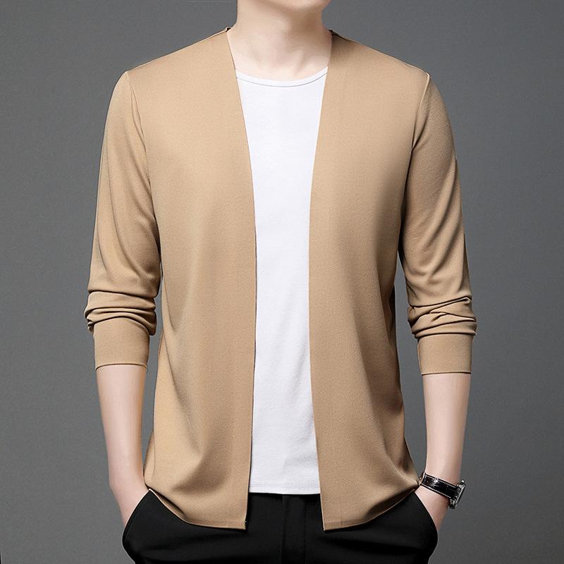 ・カテゴリ: カーディガン・スタイル: 韓国風・シルエット: ルーズ・ネックライン: スタンドカラー・袖丈: 長袖・厚さ: 薄手・対象年齢: 成人・対象: 男性・素材: ポリエステル繊維 68%・色: ライトグレー, カーキ, コーヒー, ...