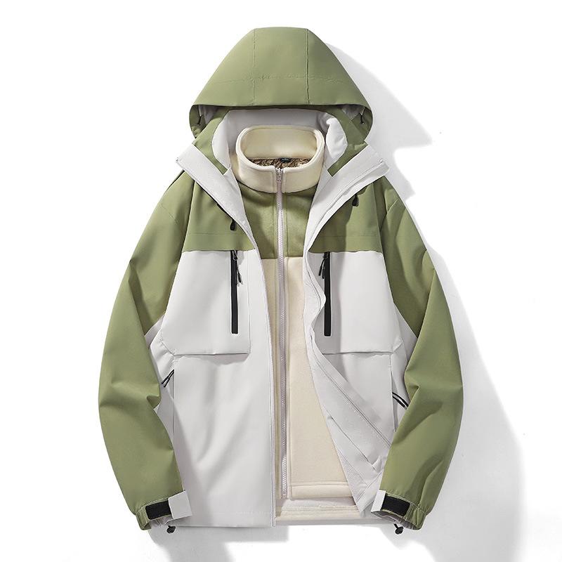 ・カテゴリ: マウンテンパーカー・機能: 通気、防水、防風・素材: ポリエステル・対象: 男女兼用・柄: 格子柄・スタイル: ブルゾン・裏地: ポリエステル・対象年齢: 大人・フード: フードあり（取り外し可能）・組み合わせ: 単品・内側の...