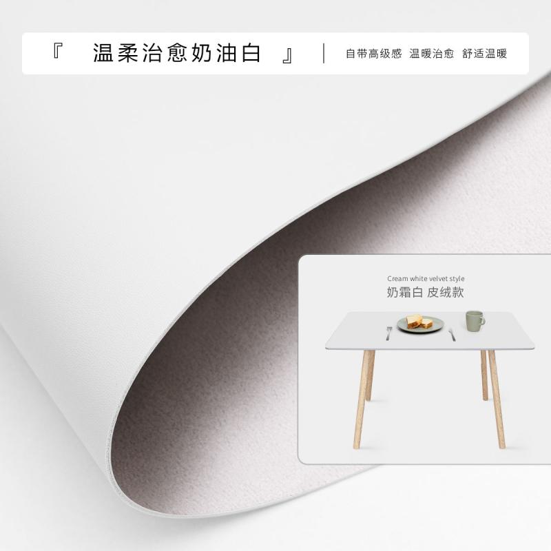・タイプ: デスクマット・素材: レザー・特徴: リストレスト・サイズ: 300x700mm, 400x800mm, 450x900mm, 500x1000mm, 600x1000mm・柄: 奶白霜（皮绒款）, 奶白霜（双面皮）・カラー: ...
