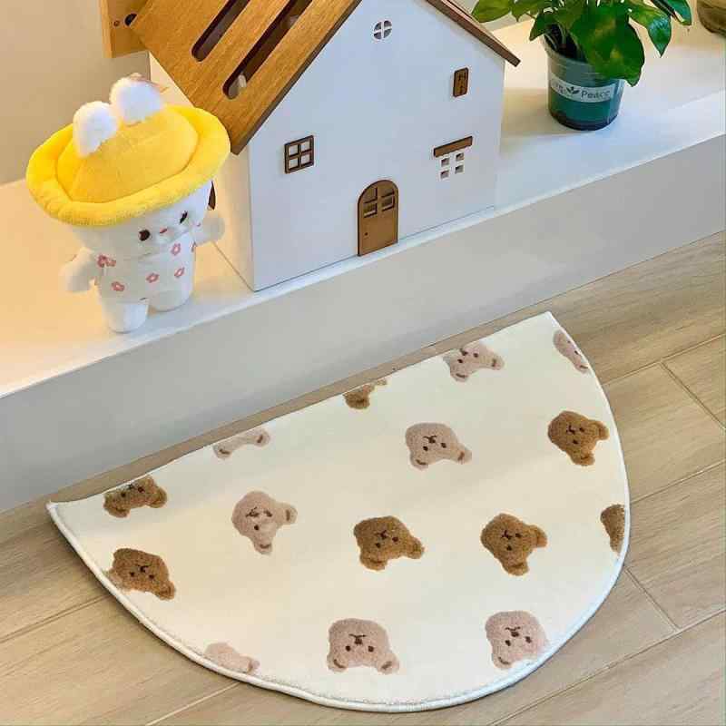 ・素材: ポリエステル・形状: 半円・柄: キャラクター・洗濯: 洗濯機洗い可能・色: 三匹の子熊、多くの熊・サイズ: 40×60cm、50×80cm、60×90cm、80×120cm・用途: リビング、寝室、書斎、浴室、その他・スタイル:...