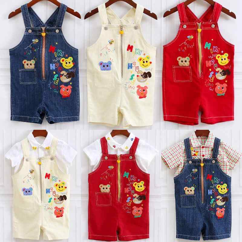 ・スタイル: 日韓・素材: 綿95%・対象: 男女兼用、中小 дет (3～8歳、100～140cm)・パンツ丈: 短パン・シーズン: 春、夏・デザイン: サロペット・股: クローズド・柄: カトゥーン、文字、抽象・画像: 実写、モデルなし...