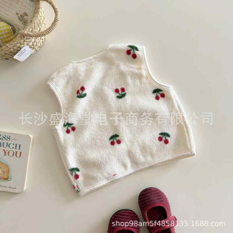 ・対象: 男女兼用, 新生児(0~1歳, 80cm以下)・スタイル: 韓国風・主な素材: ポリエステル100%・安全レベル: A・カラー: 桜桃, パンダ, 小熊, 小兔のフリースベスト・サイズ: 66cm, 73cm, 80cm, 90c...