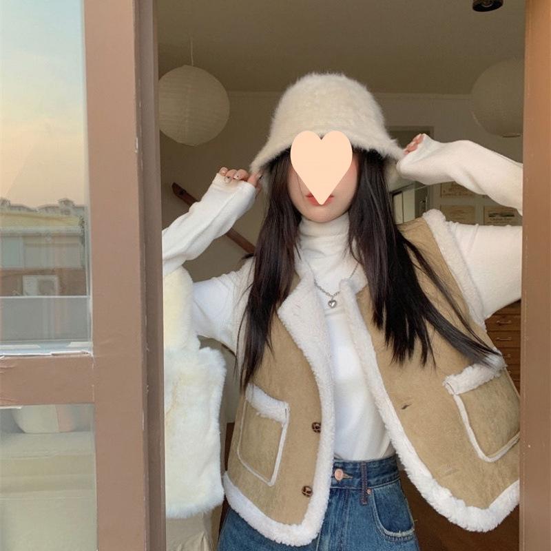 カテゴリ: 马甲/背心 スタイル: 都市风 ネックライン: 挂脖 柄: その他 素材: 涤纶（聚酯纤维） カラー: 驼色 サイズ: M, L, XL 対象年齢: 成人 性別: 女 フィット: レギュラー スタイルタイプ: 通勤