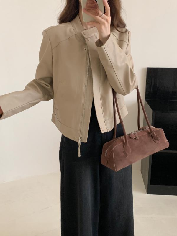 ・着丈: 普通 (50cm<着丈≤65cm)・ネックライン: ラウンドネック・カラー: ピンク, ブラウン, カーキ, ブラック・サイズ: S, M, L・スタイル: 通勤・フィット: ゆったり・袖丈: 長袖・袖のタイプ: レギュラー...