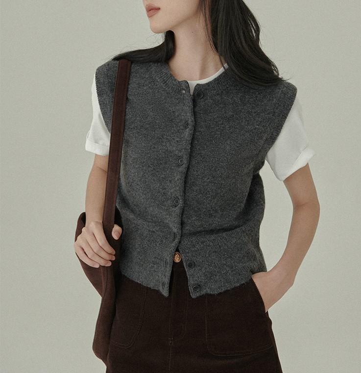 ・スタイル: カーディガン・着丈: 普通 (50cm～65cm)・ネックライン: ラウンドネック・柄: 3D・素材: ウール・カラー: グレー・サイズ: S、M、L・テイスト: 日韓カジュアル、スイート・フロント: シングルブレスト・対象:...