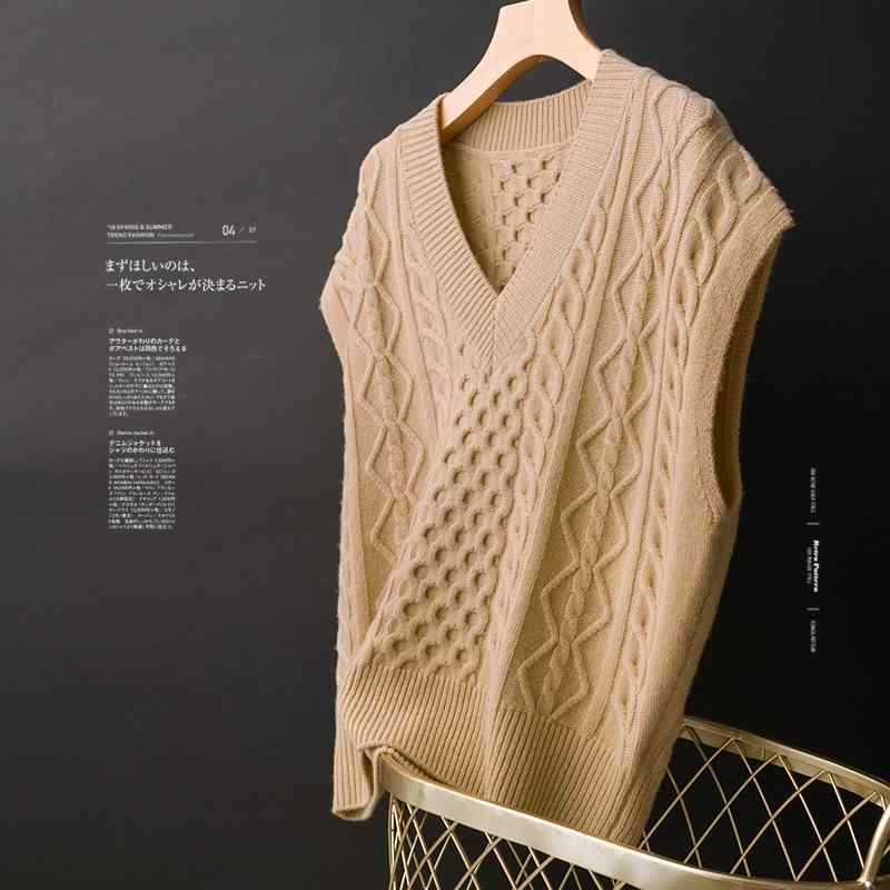 ・項目名: スタイル・値: プルオーバー・項目名: 着丈・値: 普通(50cm超 65cm以下)・項目名: 襟型・値: ノースリーブ・項目名: 素材・値: ウール・項目名: カラー・値: ホワイト, ブラック, シーグリーン, ライトブルー...