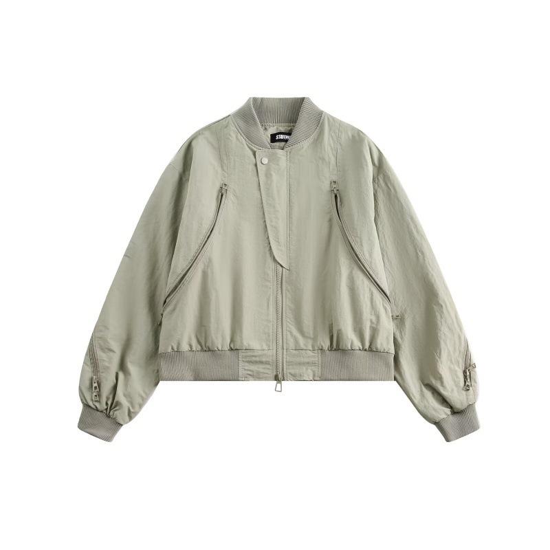 ・素材機能: 耐摩耗、防風・カテゴリ: ジャケット・スタイル: その他・対象: 青少年・ネックライン: 襟なし・フィット: ゆったり・フロント: シングルブレスト・フード: なし・厚さ: 普通・柄: 無地・誤差範囲: 2～3cm・生地: ポ...