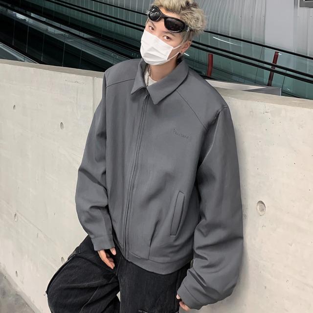 ・素材機能: 通気性、耐摩耗性、高色堅牢度・カテゴリ: ジャケット・スタイル: 韓国版・対象年齢: 18-24歳・襟の形: 襟付き・フィット: ゆったり・フロント: ジッパー・フード: なし・厚さ: 普通・柄: 無地・誤差範囲: 1-3cm...