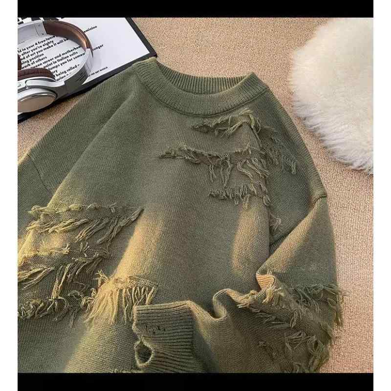 ・カテゴリ: ニット・スタイル: プルオーバー・シルエット: ルーズ・ネックライン: クルーネック・袖丈: 長袖・厚さ: 普通・柄: プリント・対象年齢: 18-24歳・素材: 綿・メイン素材: ポリエステル 35%・対象: 青少年、成人、...