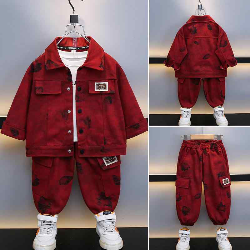 ・対象: 男の子・スタイル: 韓国風・セット内容: パンツ、トップス・セット枚数: 2枚・対象年齢: 3〜8歳・対象身長: 100〜140cm・袖丈: 長袖・パンツ丈: 長ズボン・生地加工: 柔らか加工・厚さ: 普通・柄: その他・素材: ...