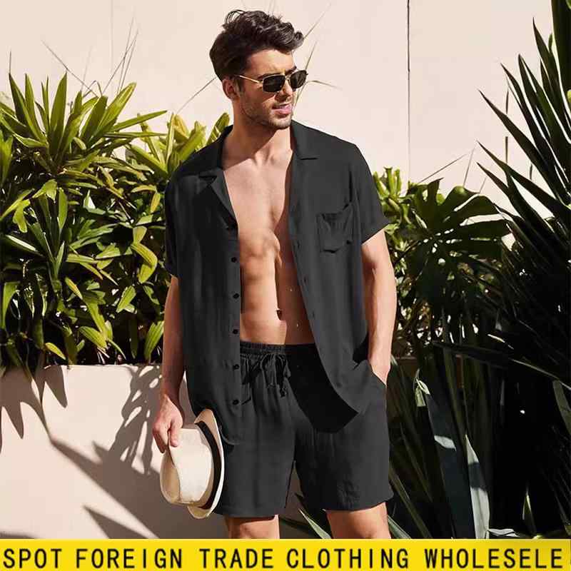 ・カテゴリ: シャツ・スタイル: カジュアル・素材: 綿混紡、亜麻65%・ネックライン: 襟付き・袖丈: 半袖・柄: 無地・カラー展開: ホワイト, ブラック, グレー, ベージュ, カーキ・サイズ展開: M, L, XL, XXL, XX...