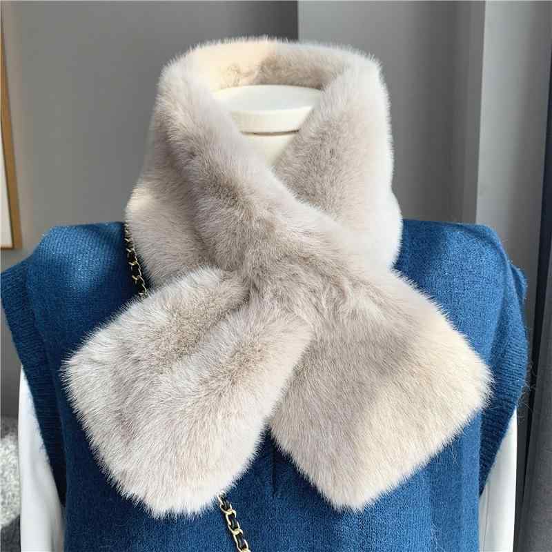 ・機能: 保温・スタイル: オリジナルデザイン・素材: 仿兔毛・カラー: ブラック、ホワイト、ベージュ、ピンク、グレー・長さ: 約87cm・幅: 約10cm