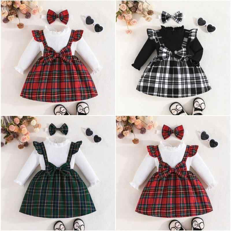 ・スタイル: 韓国版・生地名: 綿・スカート種類: ワンピース・安全等級: A類・主な生地の成分: 綿・主な生地の成分含有量: 93%・適用性別: 女児・適切な年齢: 乳幼児(1〜3歳、80〜100cm)・パターン: 格子柄・袖丈: 長袖・...