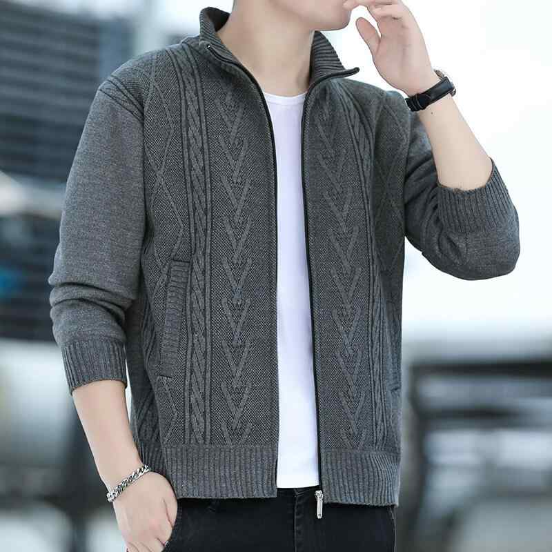 ・カテゴリ: ニットカーディガン・スタイル: 韓国風・タイプ: 開襟・シルエット: ルーズ・袖丈: 長袖・厚さ: 厚手 (裏起毛)・対象: メンズ・対象年齢: 成人・素材: ポリエステル繊維・主な生地の構成: ポリエステル100%・特徴: ...