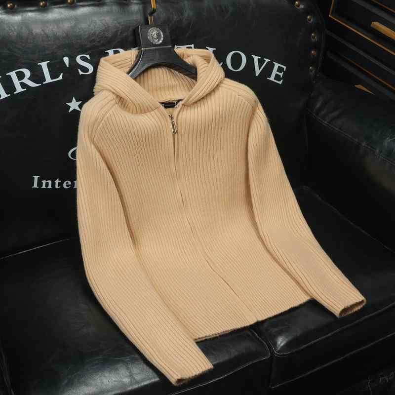 ・カテゴリ: ニットカーディガン・スタイル: カジュアル・タイプ: 開襟・シルエット: スリム・袖丈: 長袖・厚さ: 普通・対象: ティーン、成人・素材: ポリエステル90%、綿混紡・柄: 無地・色: ブラック、ダークブルー、カーキ・サイズ...