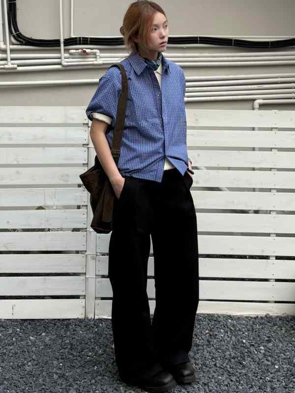 ・商品カテゴリ: シャツ・スタイル: ジェンダーレス・素材: 綿混紡・生地: 綿・対象: 青少年、成人、男性・タイプ: カーディガン・フィット: ルーズ・襟: 襟付き・袖丈: 半袖・柄: 無地・厚さ: 普通・ディテール: ポケット・色: ブ...