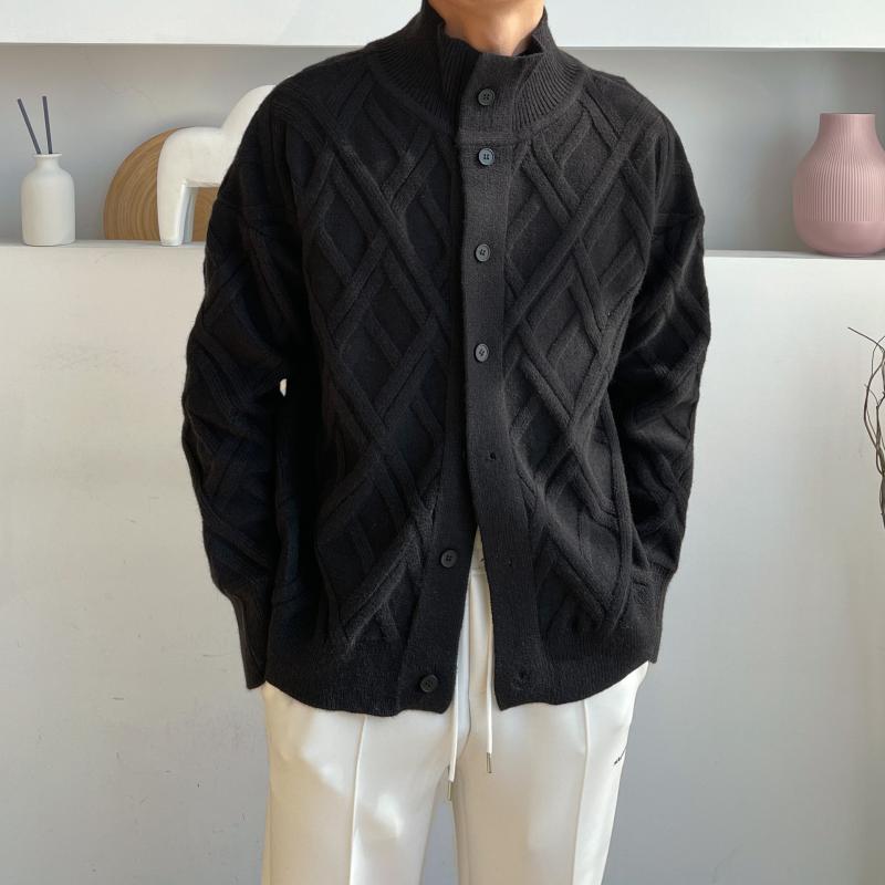 ・カテゴリ: ニットカーディガン・スタイル: 韓国・シルエット: ルーズ・襟の形: セミハイネック・袖丈: 長袖・厚さ: 普通・対象年齢: 成人・対象: メンズ・素材: 化学繊維混紡、ポリエステル77%・シーン: カジュアル・シーズン: 春...