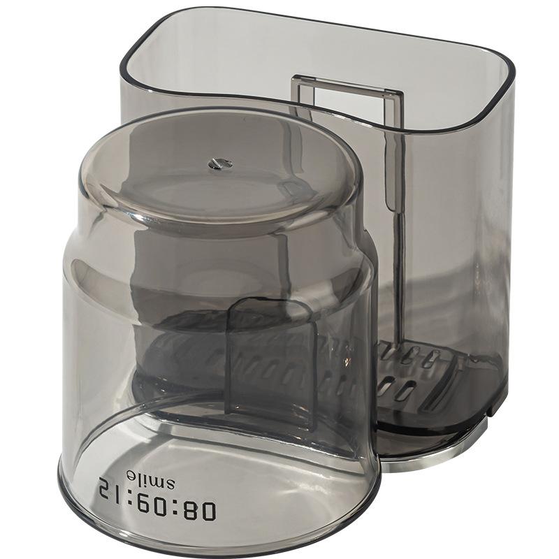 ・カテゴリ: 歯ブラシホルダー・機能: 穴あけ不要・素材: プラスチック・取り付けタイプ: 吸盤式・カラー: 乳白色シルバー、透明シルバー、透明グレーシルバー