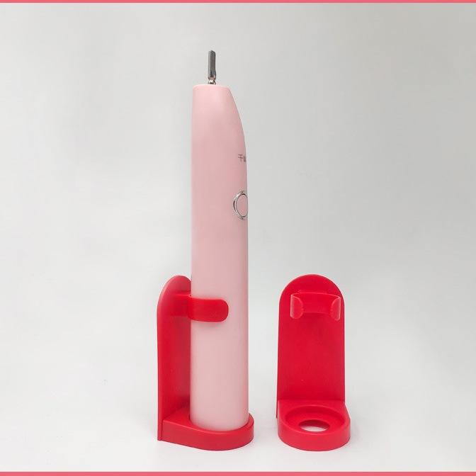 ・カテゴリ: 歯ブラシスタンド・機能: 穴あけ不要・素材: ABS・色: ホワイト, ブラック, ピンク, レッド, ブルー・重量: 約12g・対応歯ブラシ: 市販の98%の電動歯ブラシ