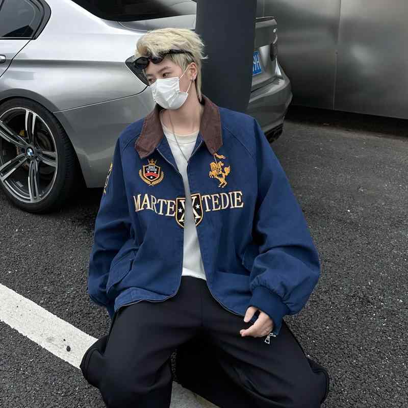 ・スタイル: 青春・柄: キリン、グラデーション・フィット: ゆったり・ネックライン: 襟付き・フロント: ダッフルボタン・素材: 化学繊維混紡・主素材: ポリエステル・主素材の含有量: 1%・カラー: ブラック、ブルー・サイズ: M、L、...