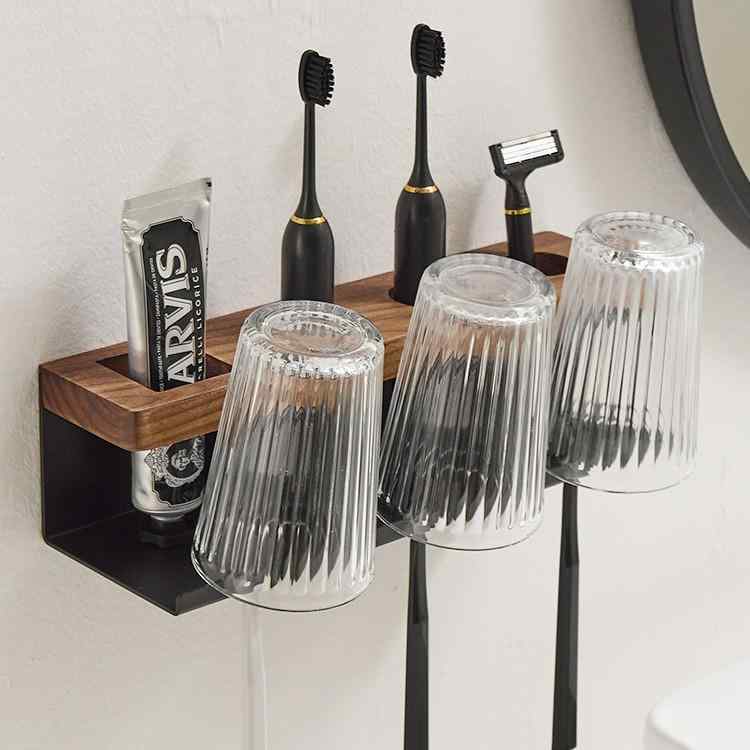 ・カテゴリ: 歯ブラシスタンド・機能: 収納・素材: 木製・取り付け方法: その他・カラー: 黒クルミ木—歯ブラシスタンド2人用, クルミ木黒—歯ブラシスタンド3人用, クルミ木黒—歯ブラシスタンド4人用, 黒クルミ木—歯ブラシスタンド2人...