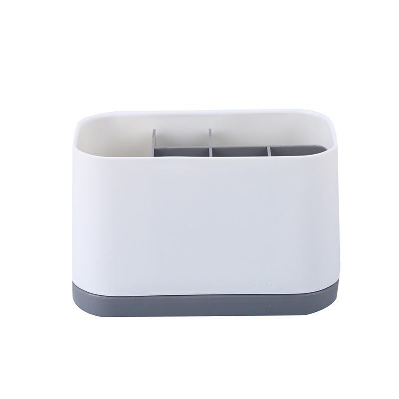 ・商品カテゴリ: 歯ブラシスタンド・機能: 収納・素材: プラスチック・色: ホワイト（グレー縁）