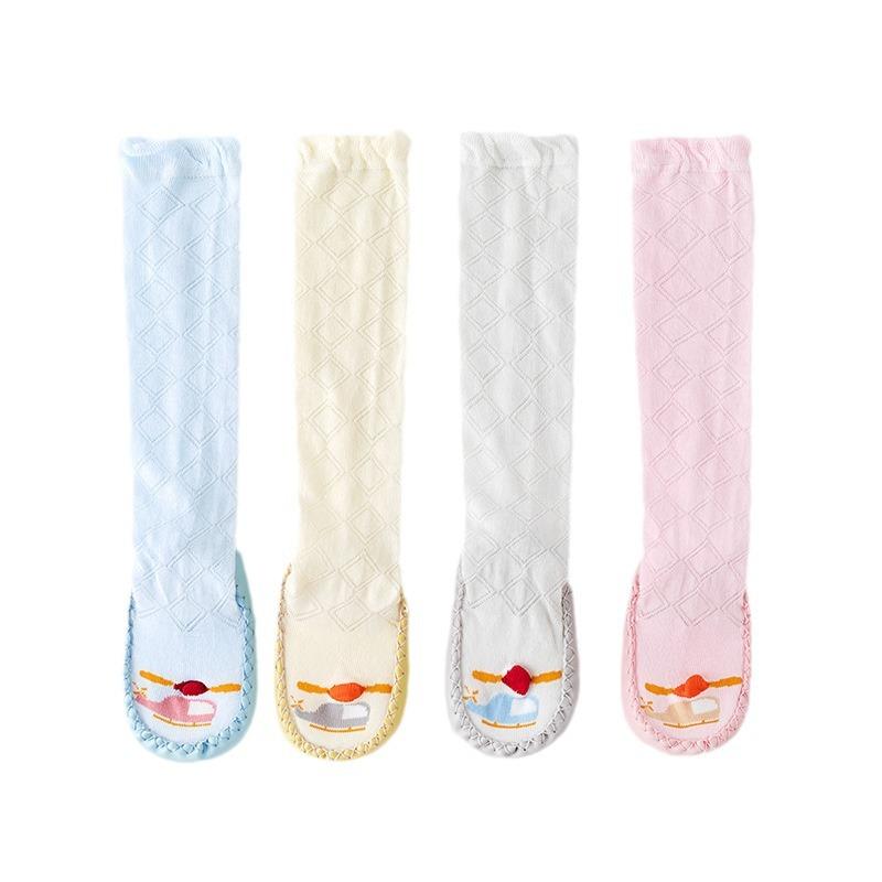 ・商品カテゴリ: 子供用靴下・素材: 精梳綿82%・対象: 男女兼用・種類: フロアソックス・機能: 通気性、吸汗、防臭・長さ: 長・仕様: メッシュ・厚さ: 薄手・柄: 無地、漫画・特徴: 漫画、可愛い、ネット・色: クラインブルー、桃色...